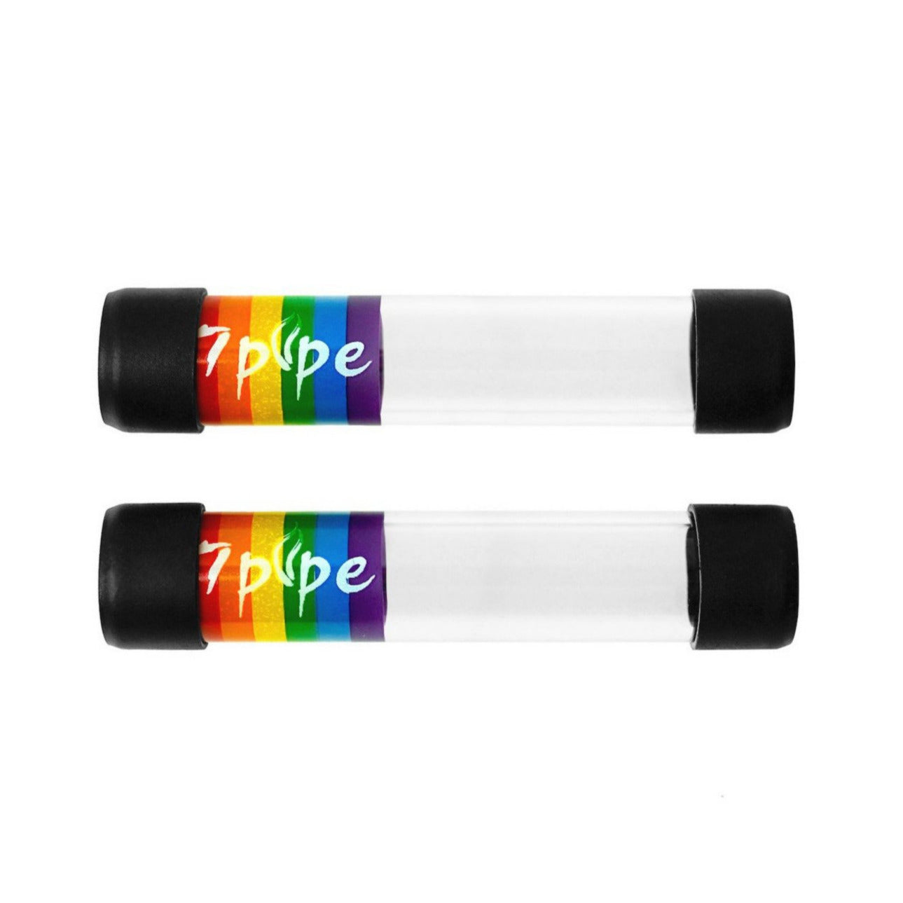 Twisty™ Glass Blunt Rainbow Tubes (2)